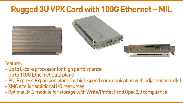 Rugged 3U VPX Card with 100G Ethernet – MIL - Recab